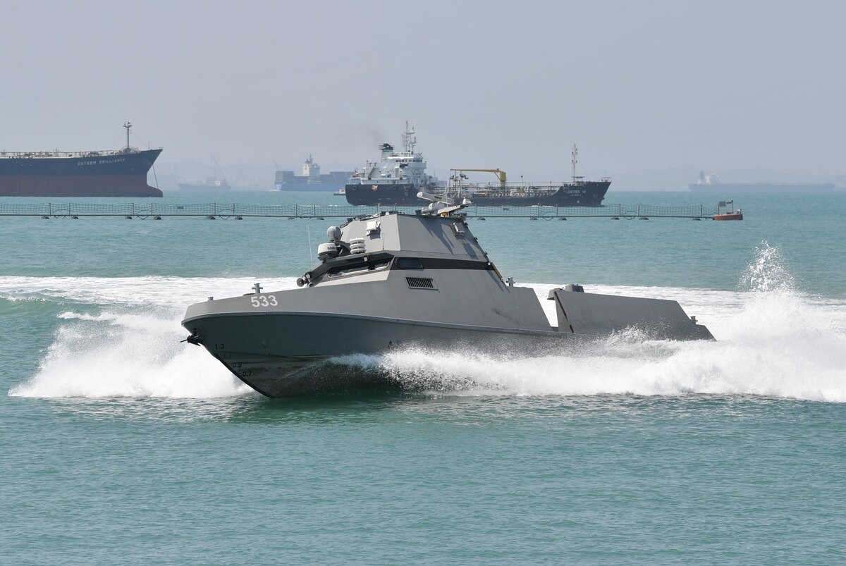 Singapore’s navy tests a new layer of surveillance: unmanned vessels